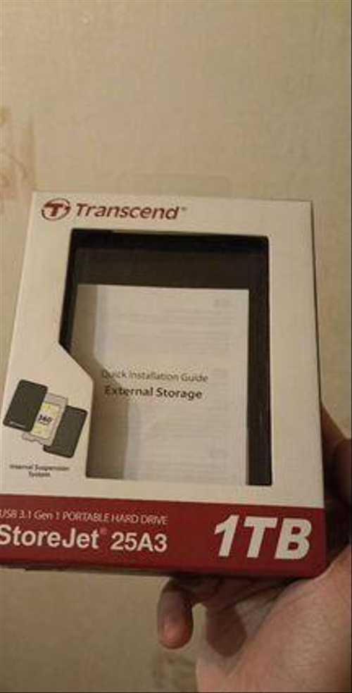 Внешний жёсткий диск Transcend 1TB