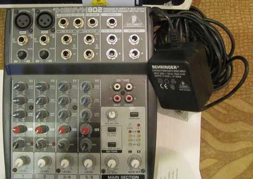 Микшерный пульт Behringer 802 с блоком питания