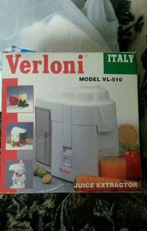 Новая Соковыжималка verloni Italy