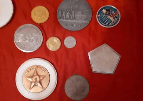 Настольные жетоны и медали СССР ВОВ