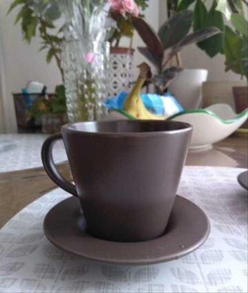 Кофейные чашки с блюдцем IKEA