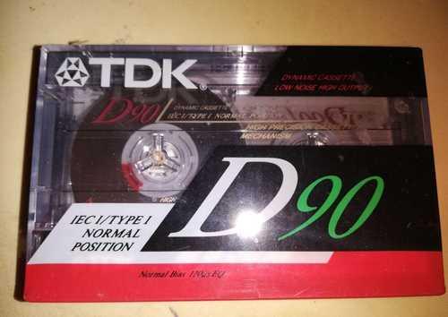 Аудио Кассета TDK D-90 Japan новая редкая