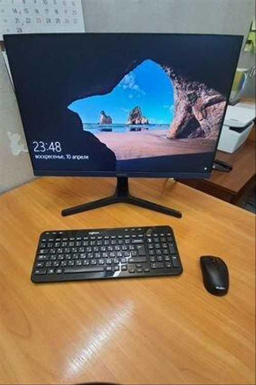 Компьютер HP, Монитор Samsung, для офиса и игр