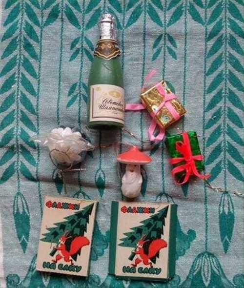 Новогодние игрушки, СССР. Цена за все без флажков