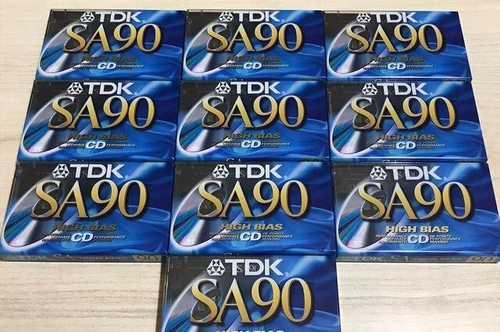Аудиокассеты TDK SA90 (Tape Made in Japan) 1997 го