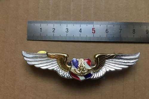 Thai AIR force metal wing badge / Оригинал