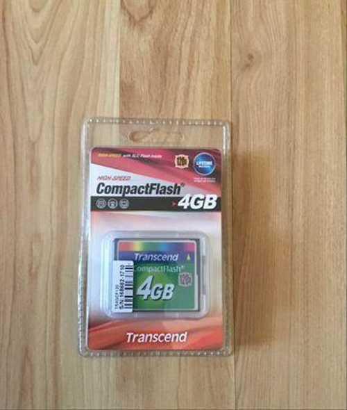 Карта памяти compactFlash Transcend 4gb ts4gcf120