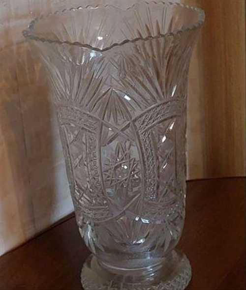 Большая хрустальная ваза СССР