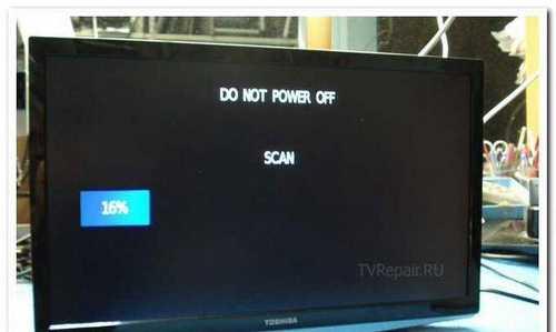 Toshiba. "DO NOT power OFF. scan". Решение проблем