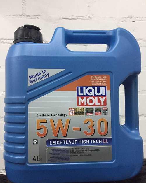 5w-30 Leichtlauf High Tech ll SL/CF 4л (НС-синт). Моторное масло Liqui Moly Leichtlauf High Tech ll 5w-30 4 л.