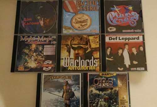 CD диски с играми и музыкой