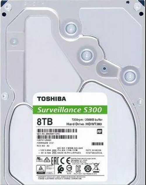 Жёсткий диск Toshiba S300 Surveillance 8 Tb