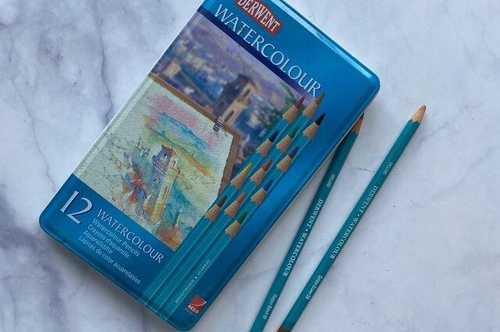 Derwent watercolour 12 акварельные карандаши