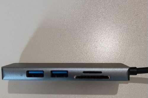 Usb type c 3 hub Macbook Xiaomi hdmi lan картридер