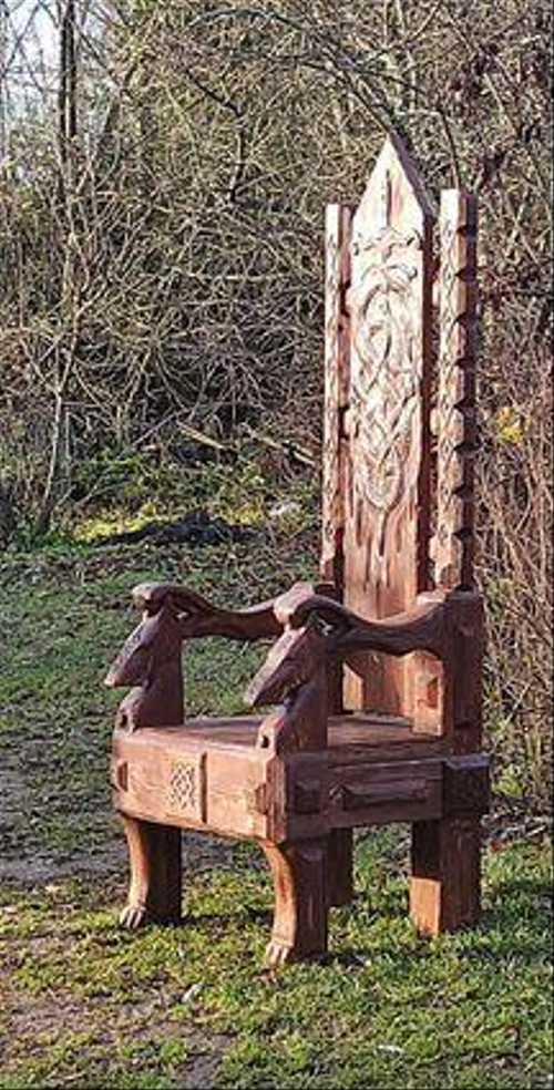 Кресло трон Гери и Фреки