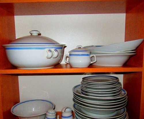 Супница и набор посуды Фарфор Корея 60- е г. Новый