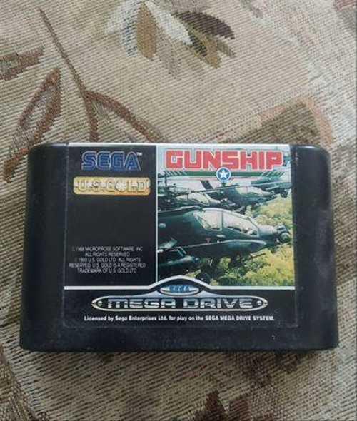 Sega mega drive Gunship (картридж)