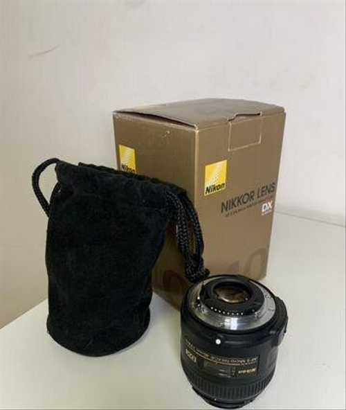 Объектив af-s micro nikkor 40mm f 2.8