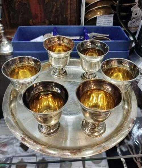 Стопки для коньяка серебро