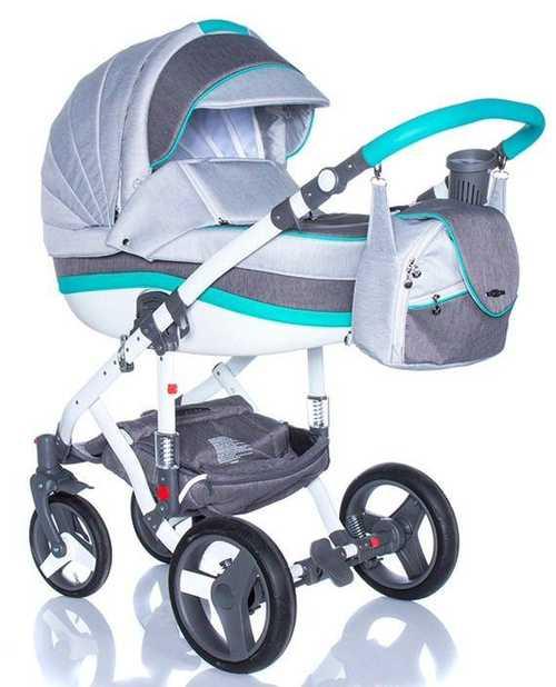 Коляска BeBe-mobile movo R9 (Mint-Grey)