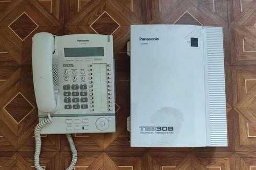 Атс panasonic KX-TEB308 + системный телефон Panaso