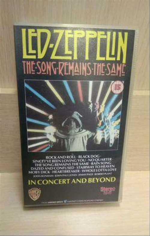 VHS Led Zeppelin USA The song remains the same Tin