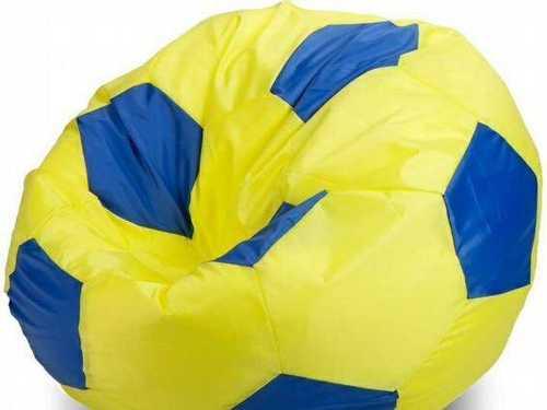 Кресло мешок мяч XXL Оксфорд жёлтый и синий