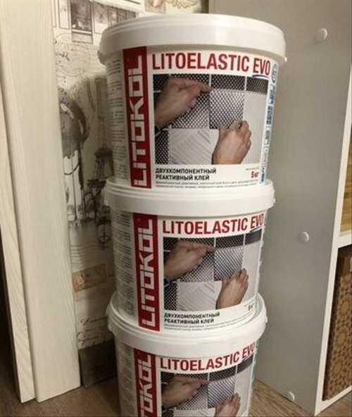 Litokol плиточный клей двухкомпонентный 5 кг