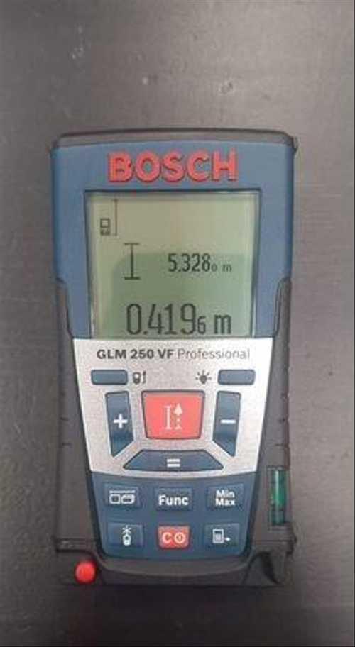 Дальномер лазерный, 250 метров, bosch GLM 250vf