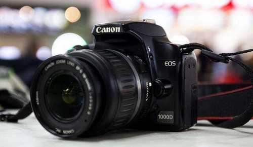 Зеркалка Canon 1000D с комплектом