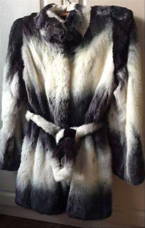 Шуба норковая белая рр 46-48