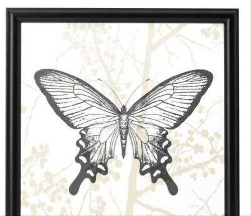 Картина бабочка грэсасен Икеа