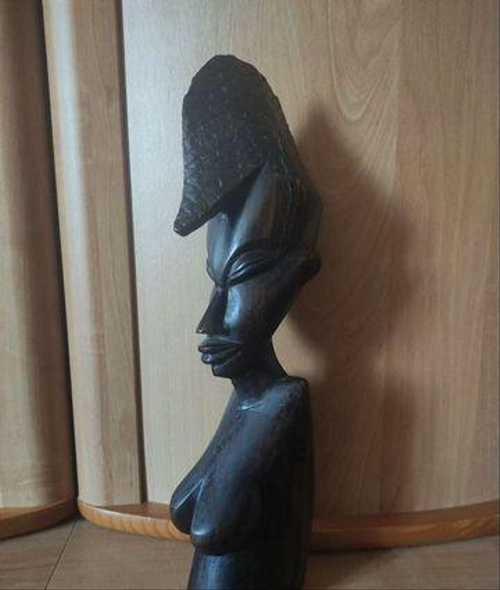 Африканская статуэтка из черного дерева эбен