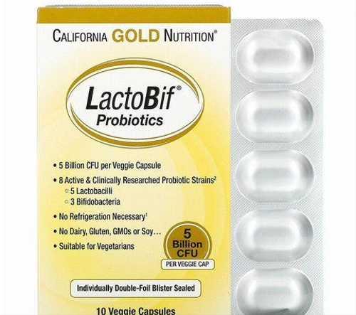 California Gold Nutrition, пробиотик, 5 млрд кое