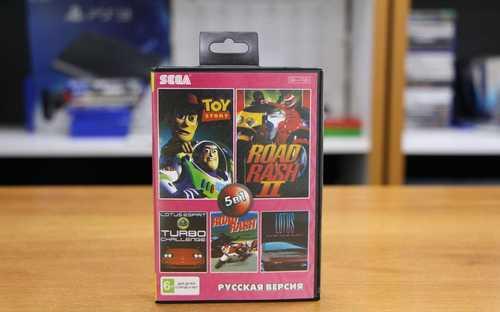 Картридж Sega AA-5103 5в1 (lotus, road rash)