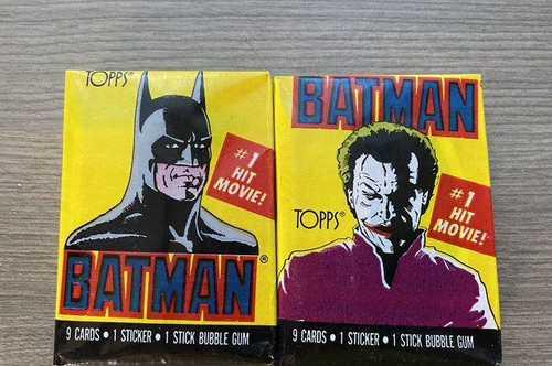 Пакетики с карточками Batman Topps