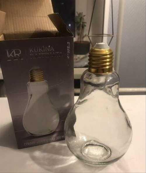 Стакан-бутылка в форме лампочки