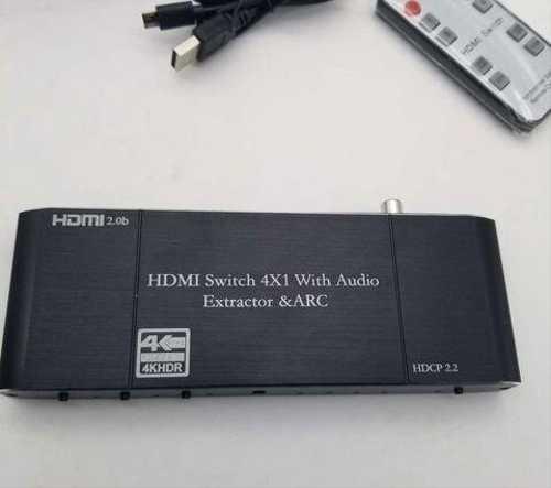 Переключатель hdmi 2.0b, hdcp 2.2