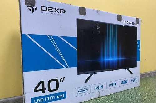 40" (101 см) Телевизор LED dexp F40C7100K серый