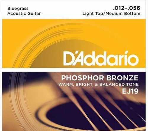 Струны для акустической гитары D'addario EJ19