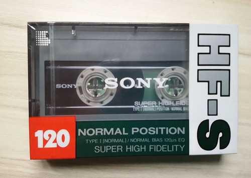 Аудиокассета кассета Sony HF-S - 120 Japan