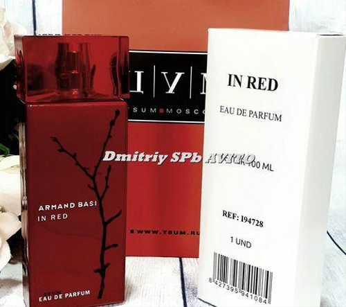 Armand Basi in Red eau de parfum оригинал 100мл