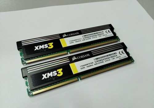4GB DDR3-1600 Corsair XMS3 (2 шт.)