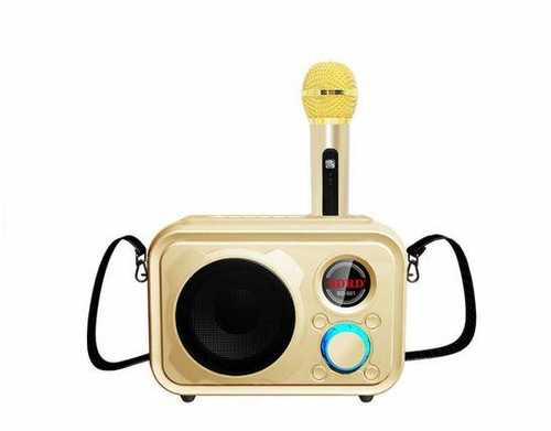 Караоке система с ремешком SD-501 10w gold.Новые,м