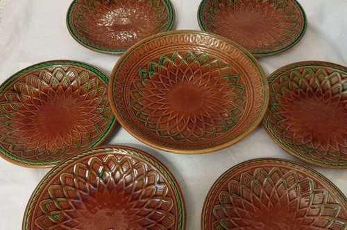 Тарелки зик Конаково керамика 1960е