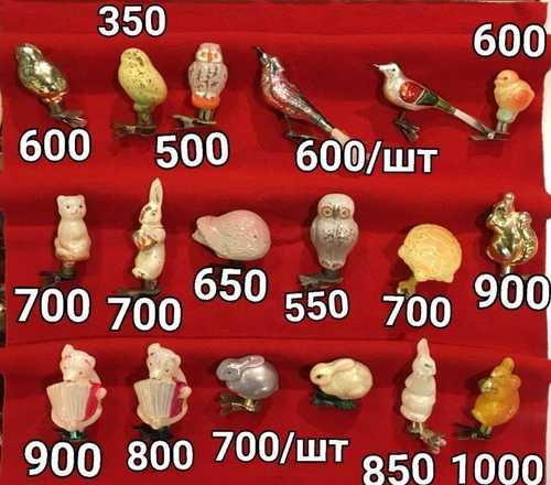 Елочные игрушки и гирлянды СССР