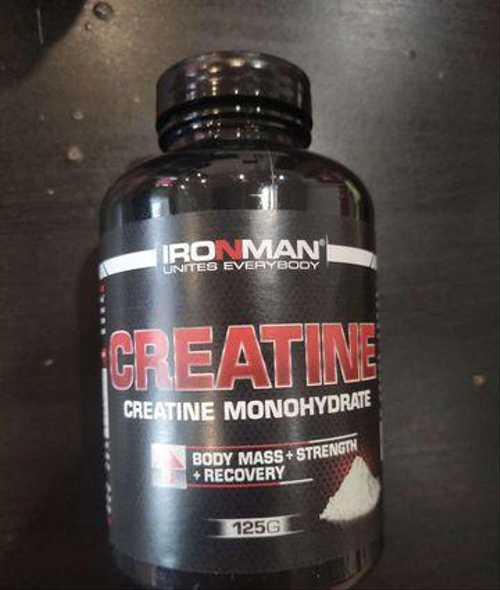 Ironman creatine monohydrate, 125 гр