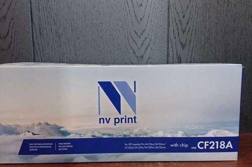 Картридж NV Print CF218A (с чипом)