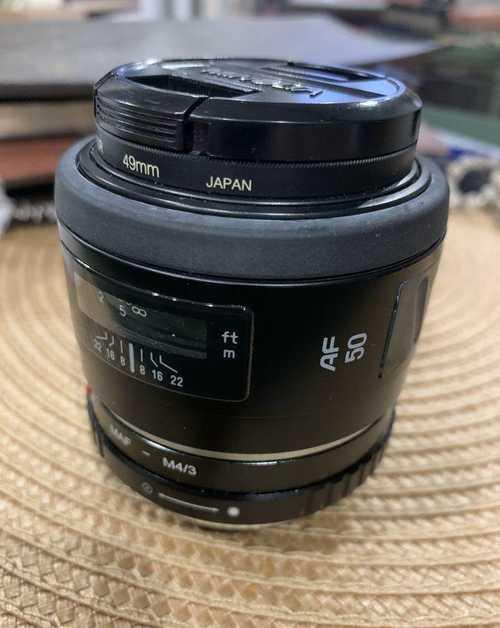 Объектив Minolta AF50 1.7 Japan переходник на micr