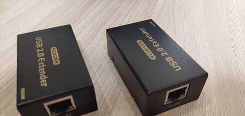 USB 2.0 extender удлинитель по витой паре rj45